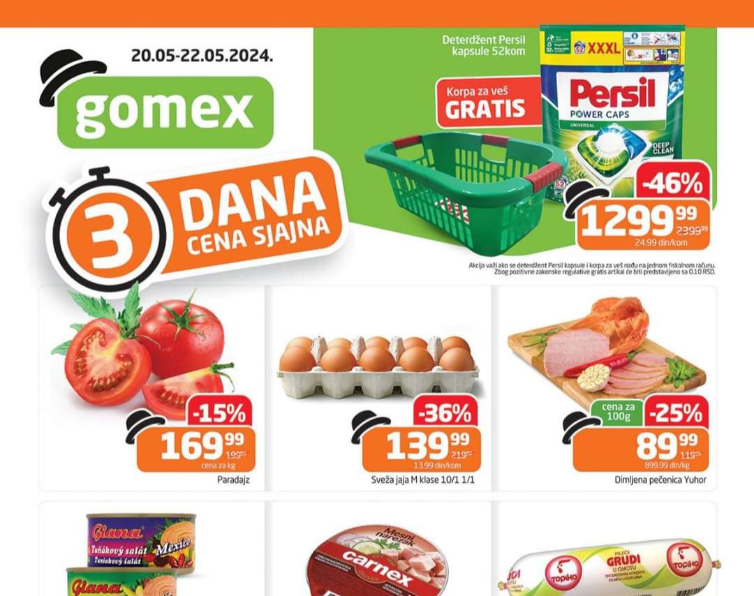 Gomex akcija: 3 dana cena sjajna - ZR Klik